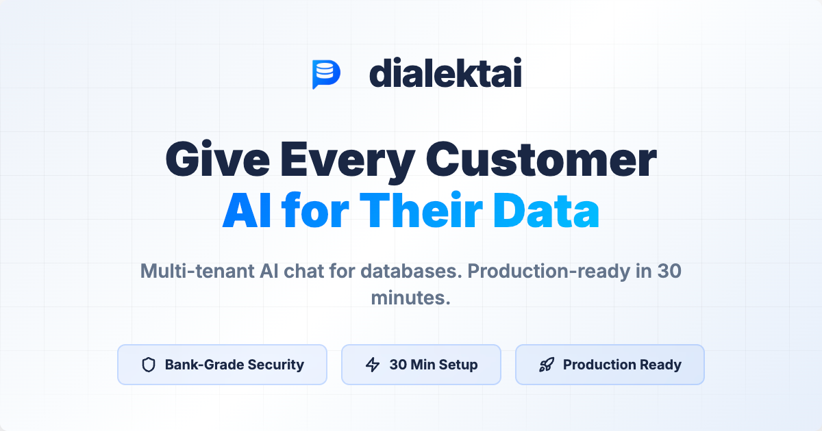 dialektai — Natural Language to SQL & NoSQL | Chat with Your Database ...
